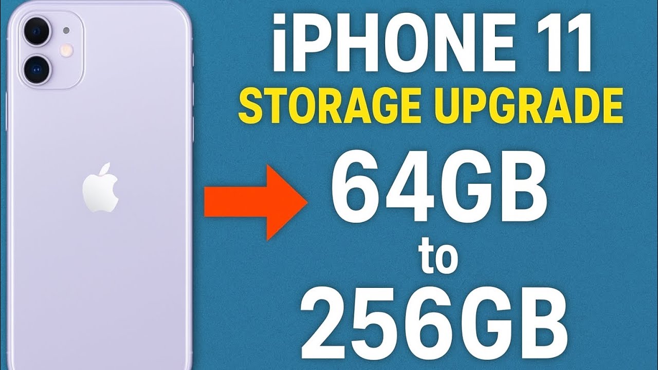 iPhone 11 storage upgrade from 64GB TO 256GB - YouTube