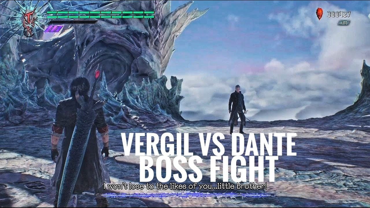 DEVIL MAY CRY 5 / Vergil vs Dante Boss Fight (1080P 60) - YouTube