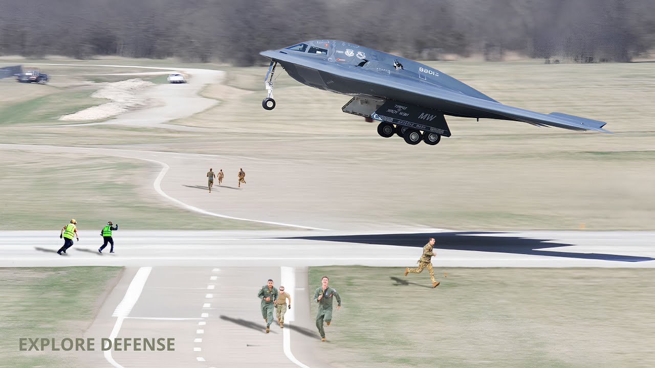 Tensions Rise! US B2 Stealth Bomber Takes Off at Full Speed Towards ...