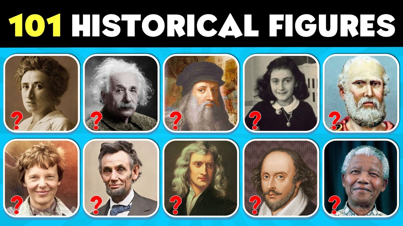 Guess 101 Historical Figures Quiz World History Quiz 🌍 - YouTube