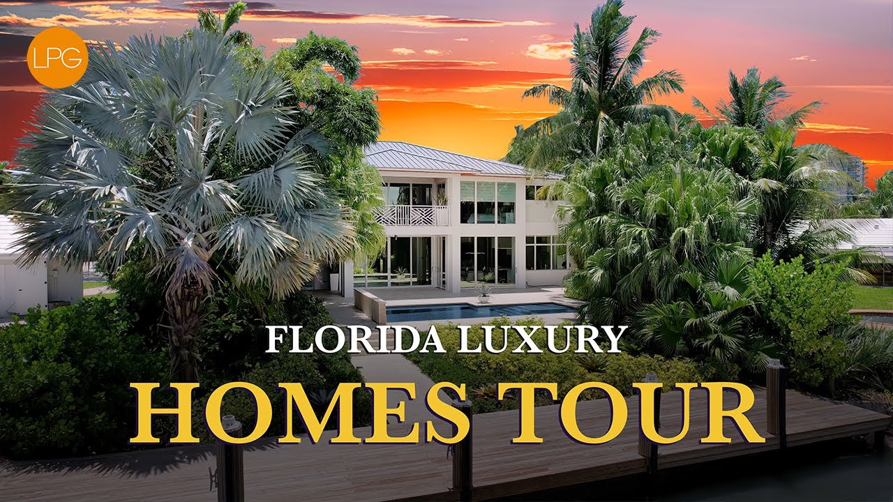 Tour 10 of the MOST EXPENSIVE LUXURY HOMES in Florida - YouTube