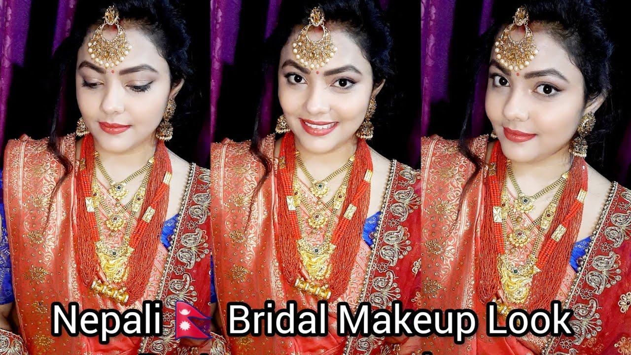 Best Bridal Makeup Ever! Traditional Nepali🇳🇵 Bridal Look 😍 By Anupama ...