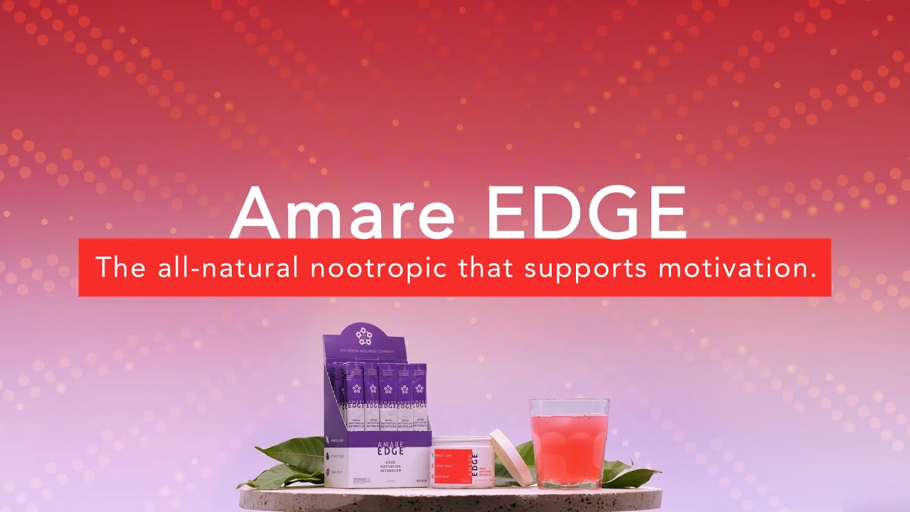 Amare EDGE: Plant-Based Nootropic for Motivation - YouTube
