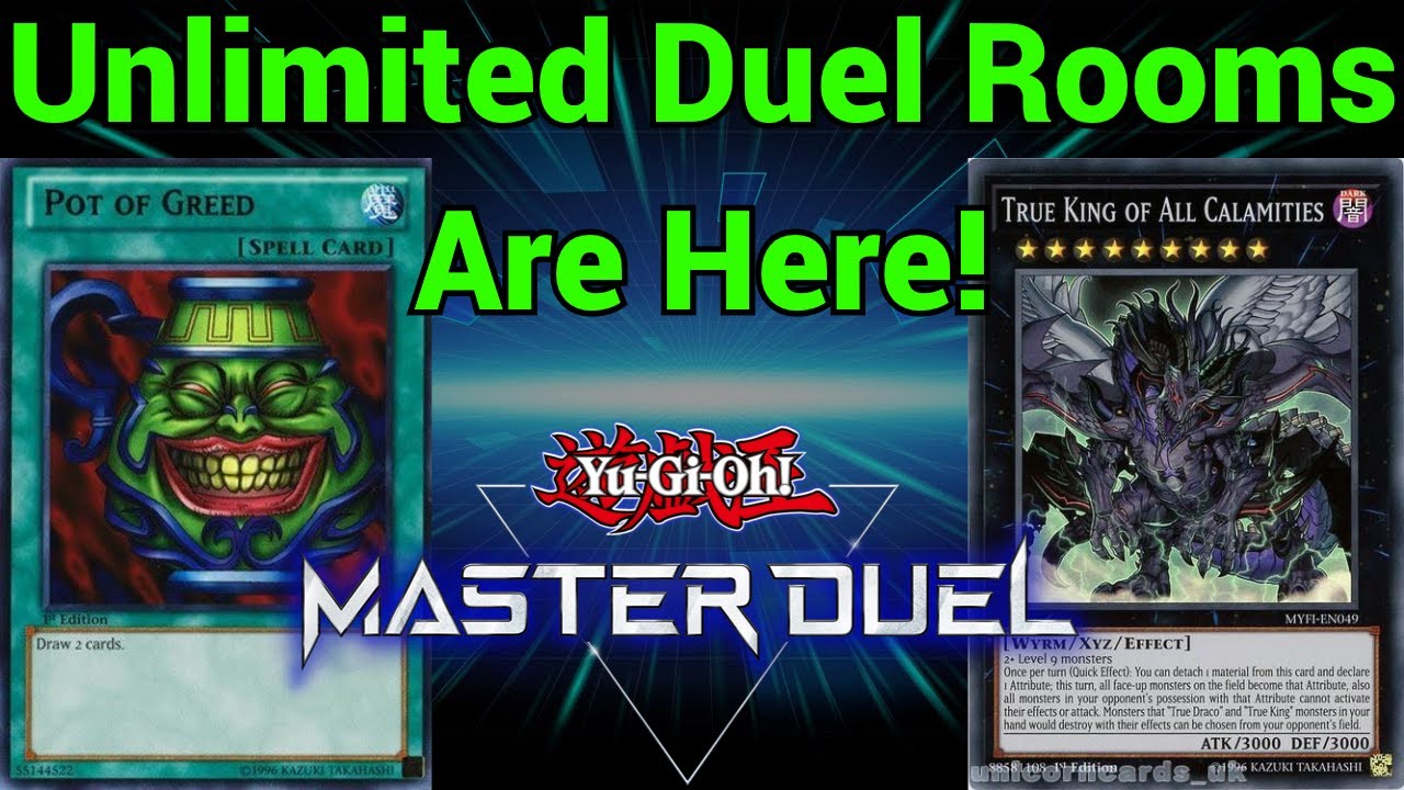 New UNLIMITED Duel Room Testing! Custom Banlist! GOAT! All Now Playable ...
