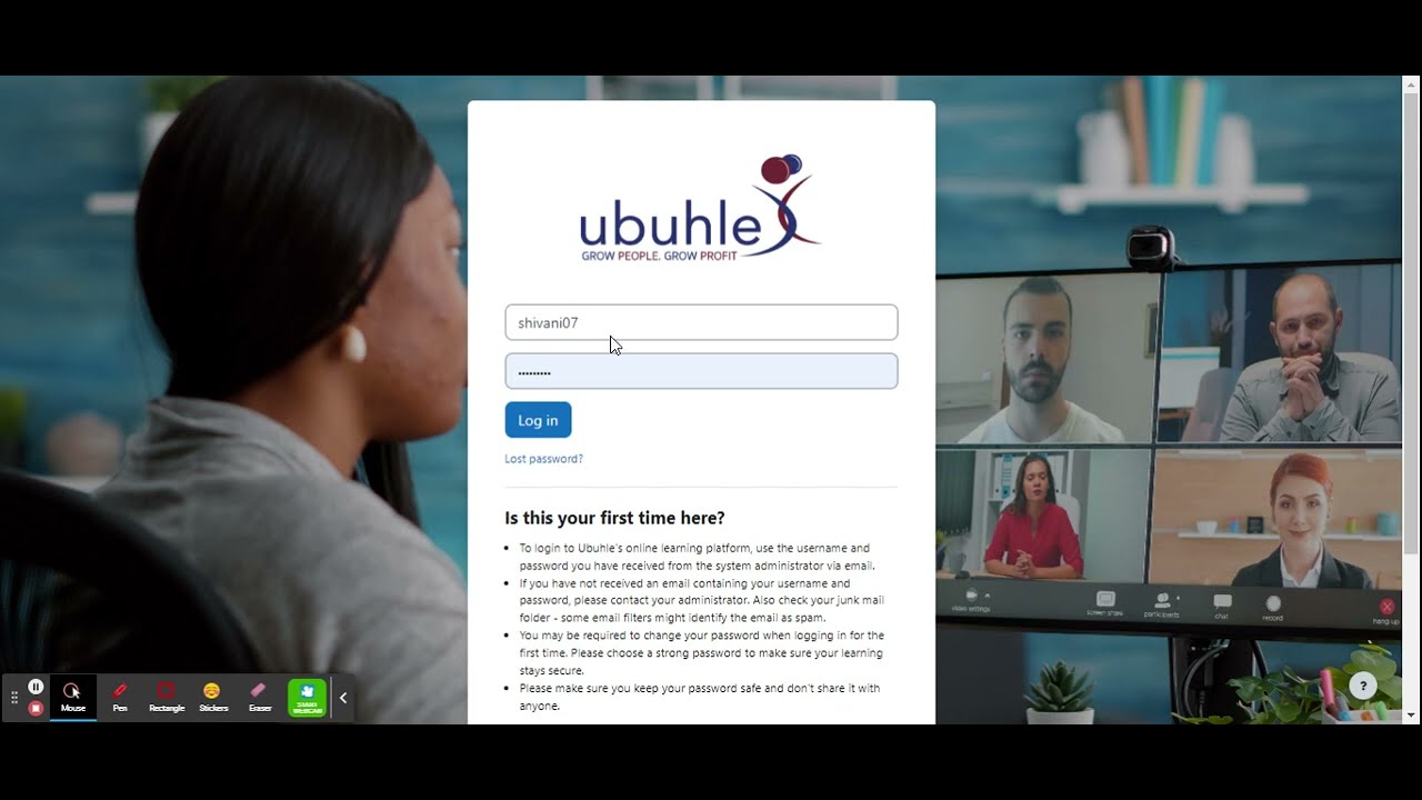 Ubuhle online learning tutorial - YouTube