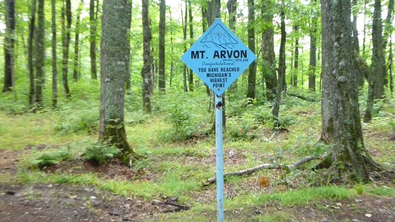 Mt Arvon - Michigan's Highest Point - YouTube