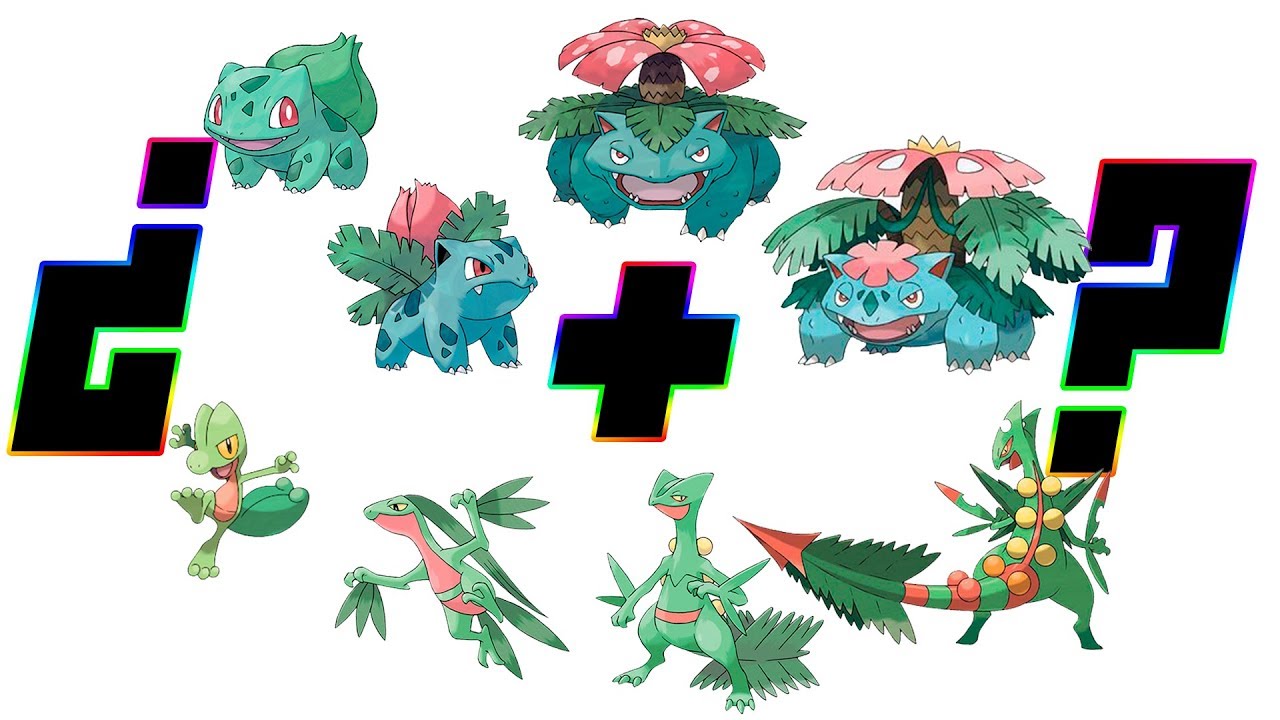 BULBASAUR AND TREECKO EVOLUTION LINE FUSED??? - YouTube
