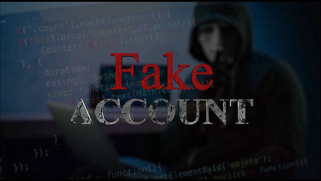 FAKE ACCOUNT - YouTube