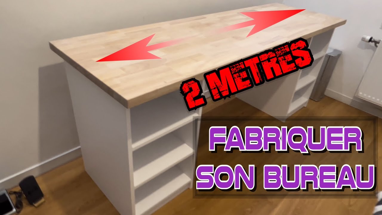 Fabriquer un bureau haut de gamme ! Créer son bureau en détails. - YouTube