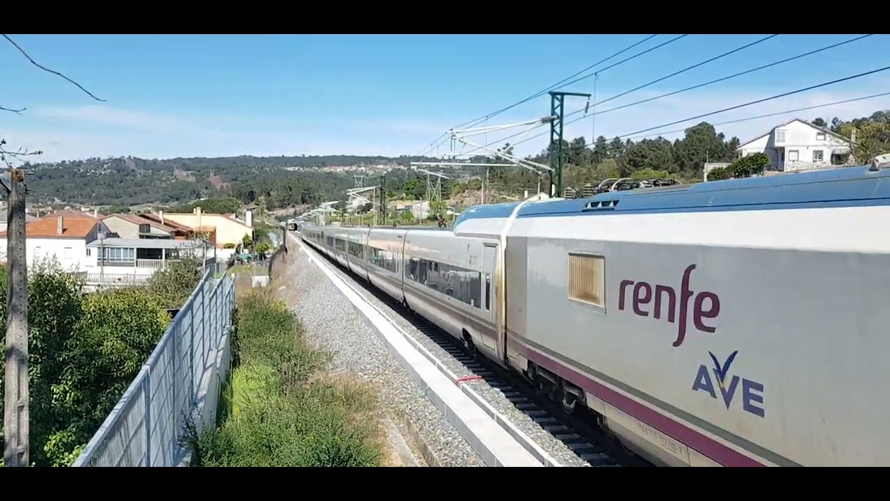 Ave s112 subiendo Seixalvo con destino Madrid. - YouTube