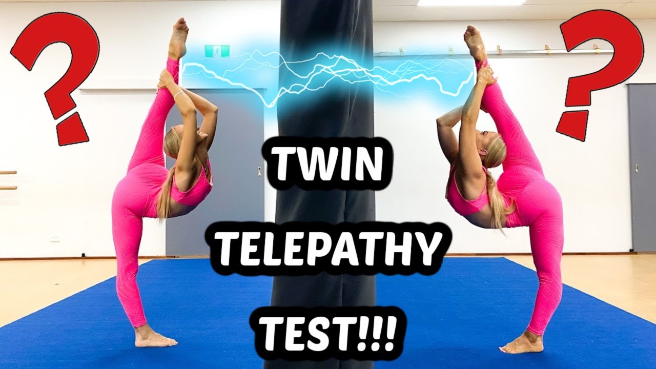 TWIN TELEPATHY (IS IT REAL?) ACRO/GYMNASTICS CHALLENGE - YouTube