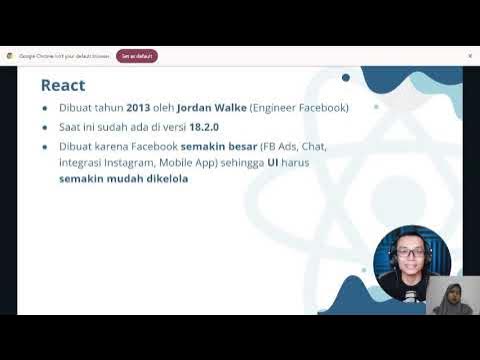 video menyimak pembelajaran Pertemuan 4 - Introduction to React JS - YouTube