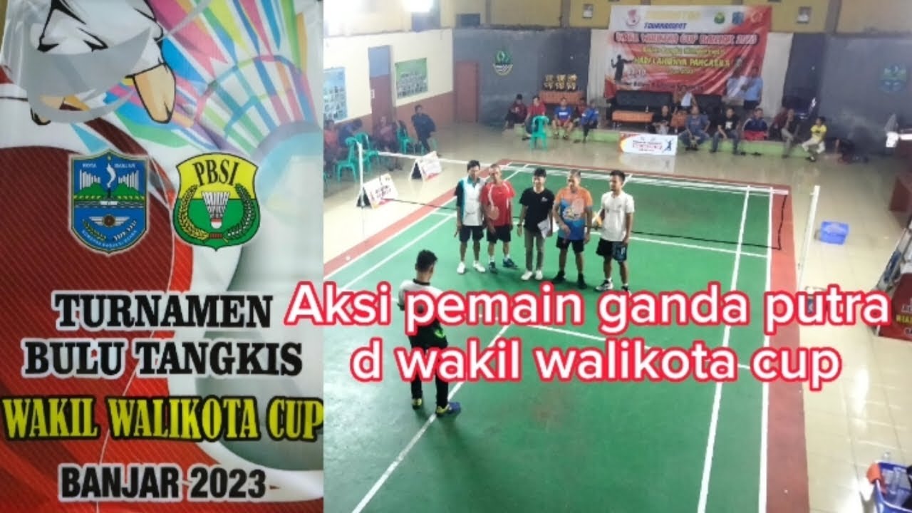 Aksi pemain ganda putra d wakil walikota cup. - YouTube