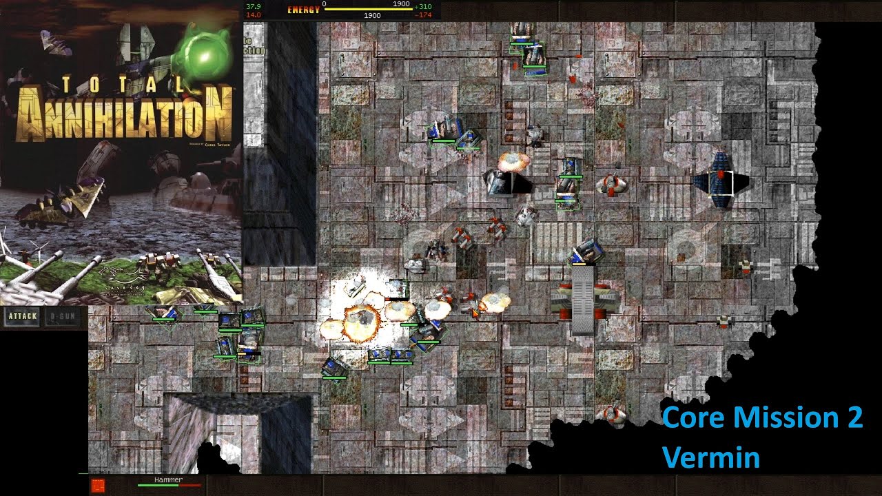 Total Annihilation: Core Campaign. Mission 2 with commentary - YouTube