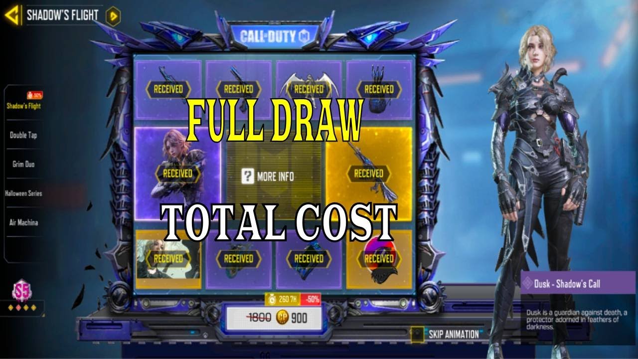 Buying Full Shadow's Flight Draw in COD Mobile | New Legendary KN44 ...
