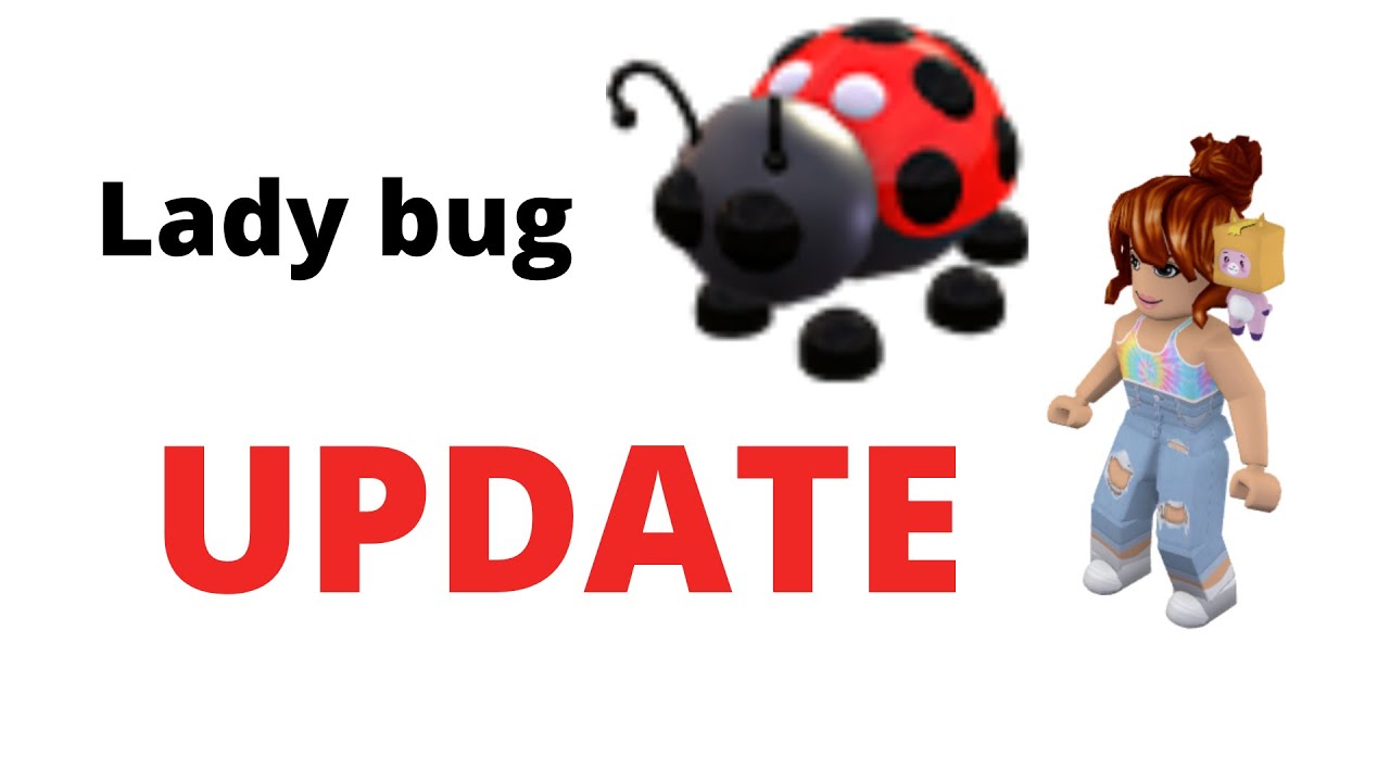 Playing the adopt me new lady bug update - YouTube