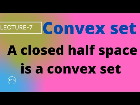 Prove that, A closed half space is a convex set , linear programming ...