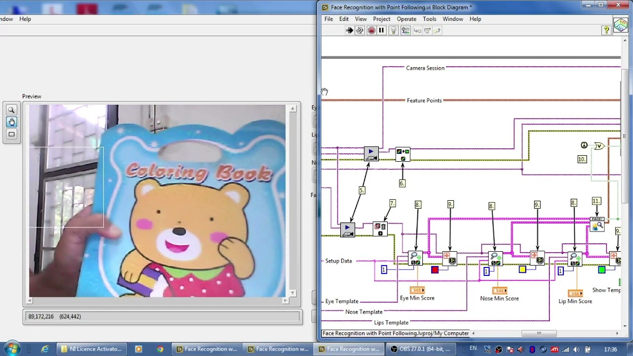 ประมวลผลภาพจากกล้องด้วยระบบการรู้จำใบหน้า Facial recognition system ,Labview 2014 - YouTube
