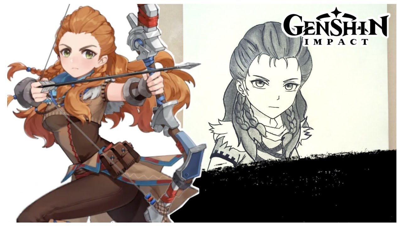 Drawing Aloy Genshin Impact - YouTube