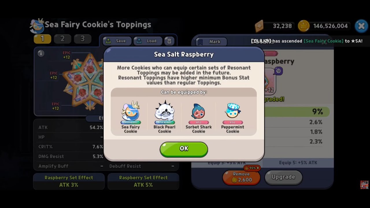 Sea Salt Toppings: Upgrade & Equip - Cookie Run Kingdom - YouTube