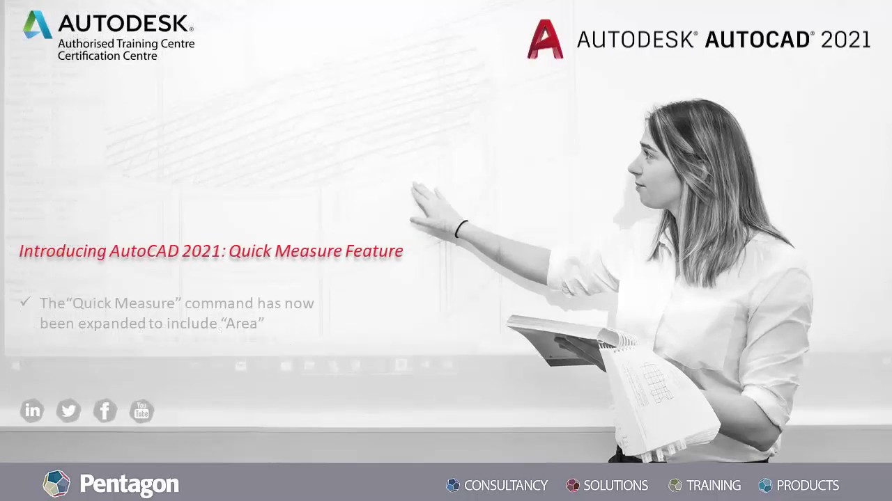 Introducing AutoCAD 2021: Quick Measure Feature - YouTube