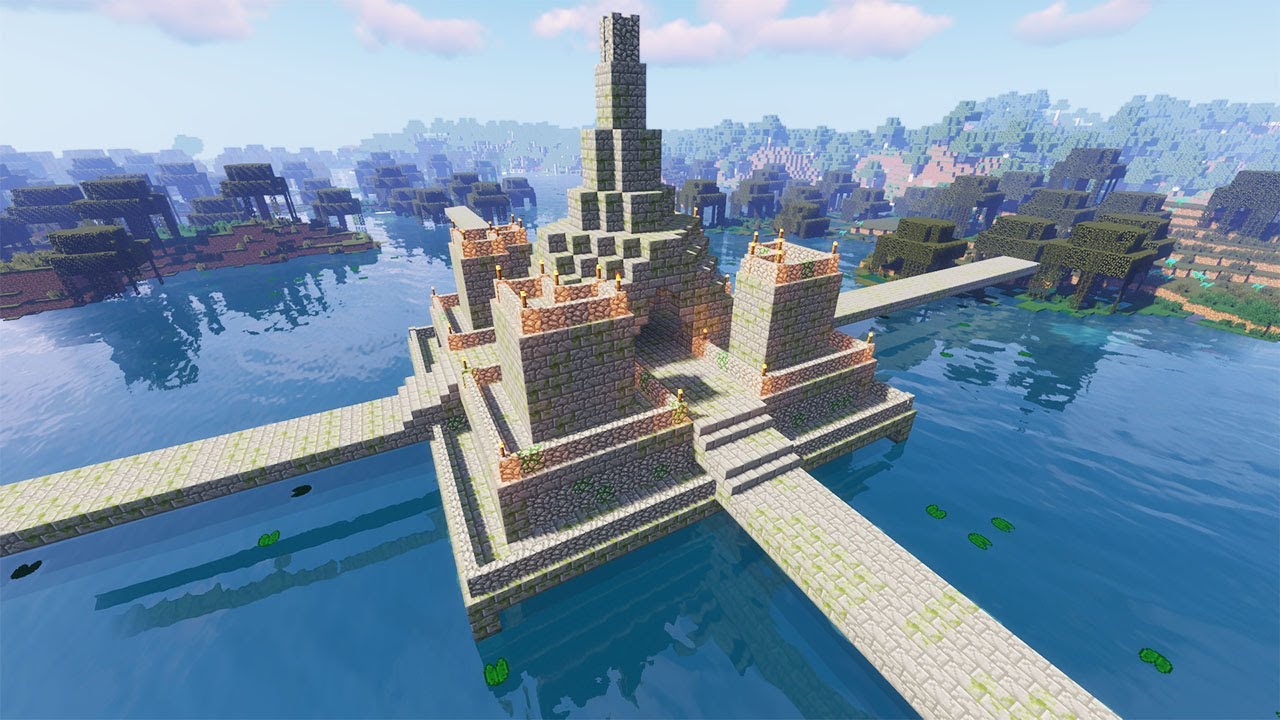 Minecraft Timelapse - Old Swamp Temple - YouTube