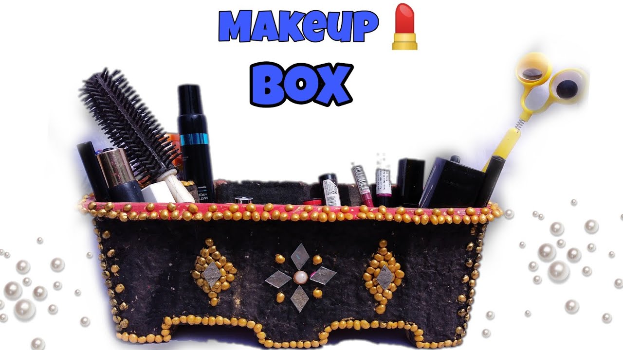 Dly makeup storage and Organization from cardboard/makeup💄 box/sai art ...