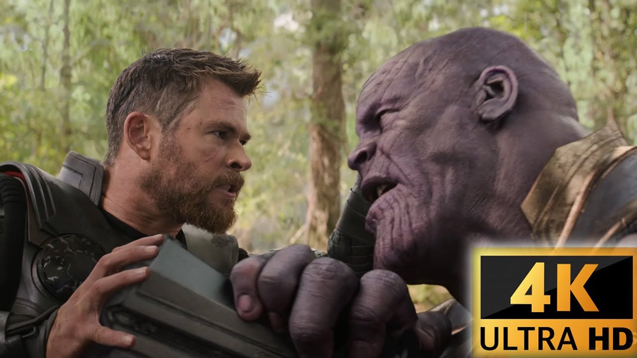 4K 60fps Infinity War and Endgame only Thor Fights Scenes - YouTube