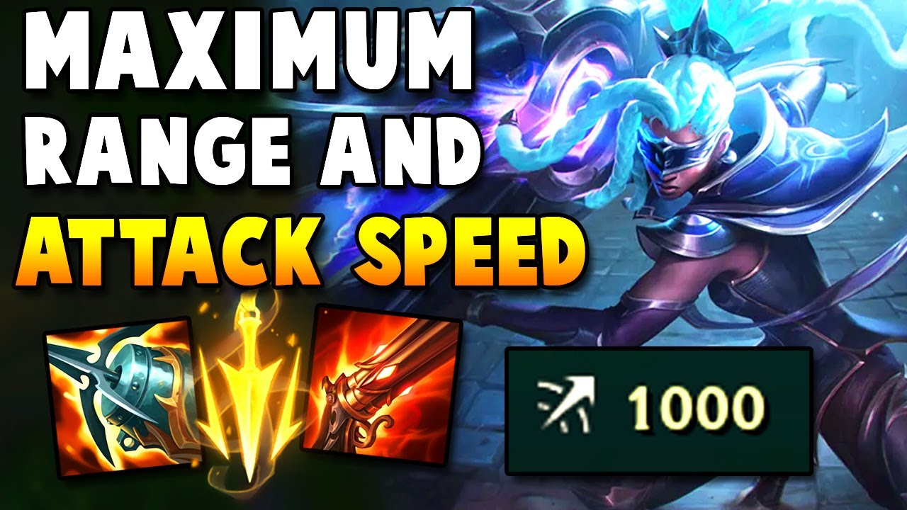 Senna but I have MAX Attack speed and 1000 range I become a Rapid Fire ...