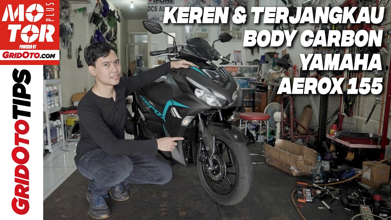 Pilihan Body Carbon Fiber Yamaha Aerox 155 | Gridoto Tips - YouTube