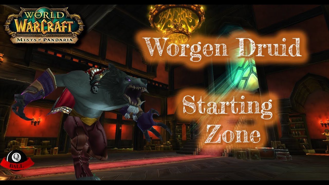 Worgen Druid Starting Zone - Gilneas - YouTube