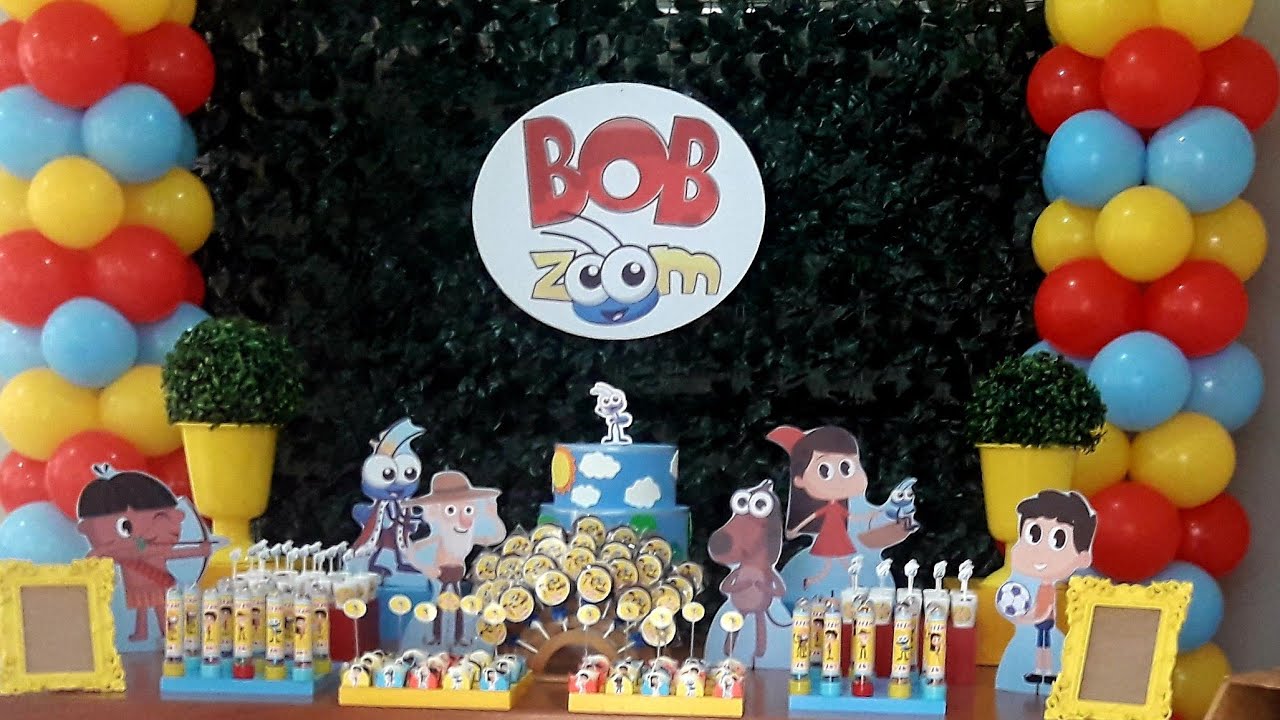 Decoração de festa infantil tema BOB ZOOM 😍😃😘 - YouTube