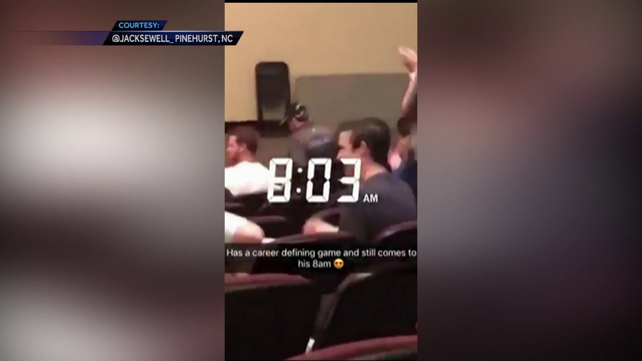 Where was Luke Maye the morning after his game-winning shot? - YouTube