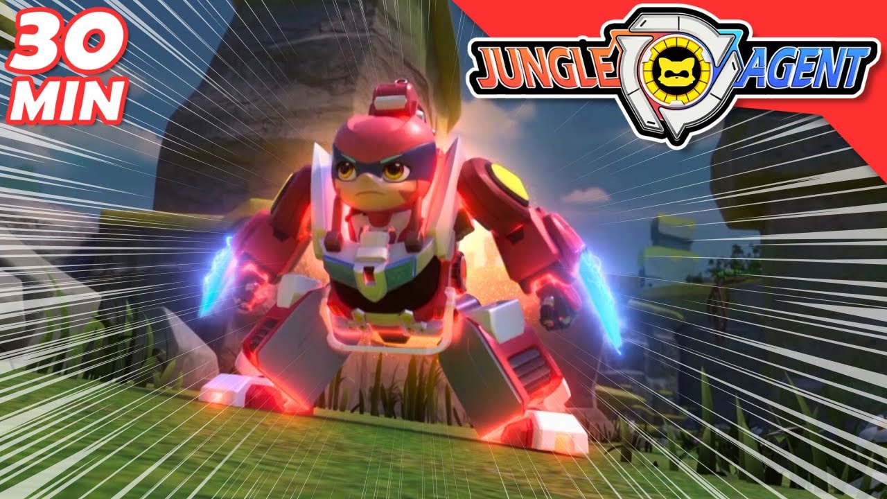 KOMPILASI Ep 04-06 TERBAIK! 🦝Jungle Agent 2🦊 Kartun | Robot | Kids ...
