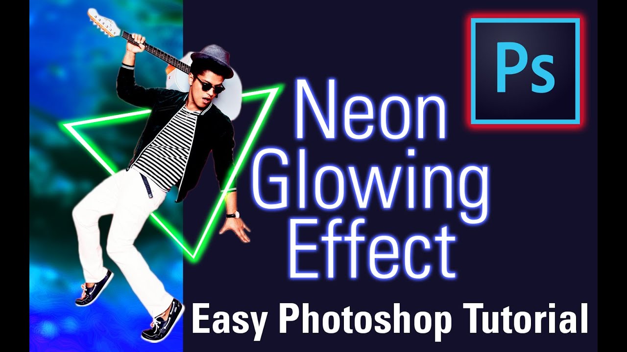 Neon Glowing Effect: Easy Photoshop Tutorial - YouTube