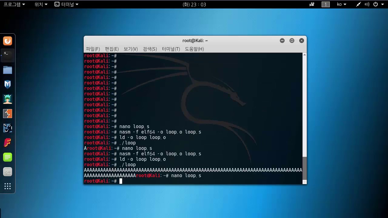 시스템 해킹 강좌 9강 어셈블리어assembly Language로 반복문 구현하기 System Hacking