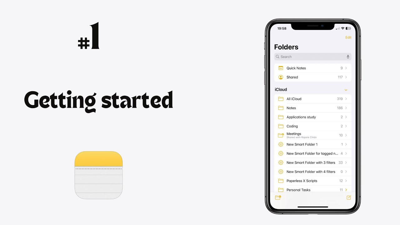#1 Apple Notes (iPhone): Orientation for Beginners - YouTube