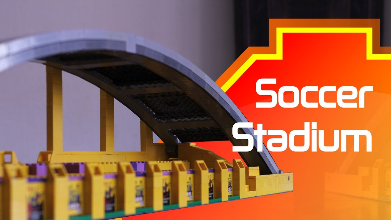 Lego Minifig scale FOOTBALL / SOCCER Stadium - MOC - YouTube