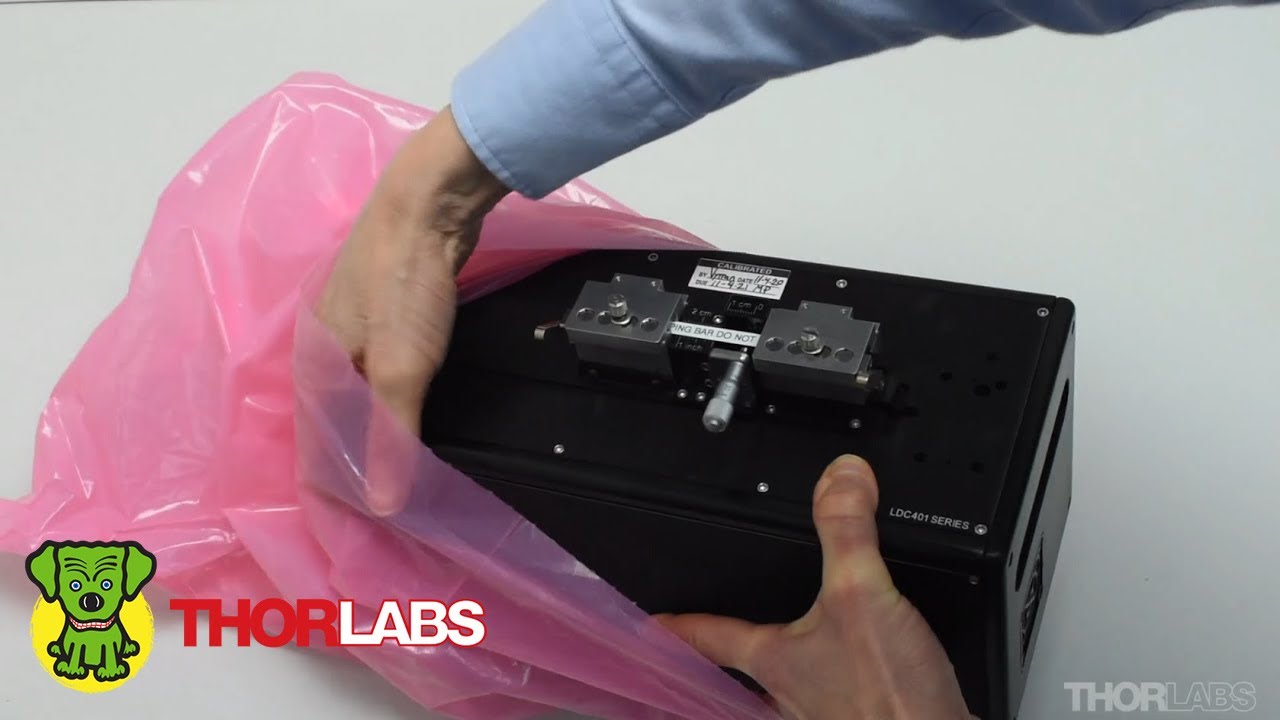 Thorlabs LDC Cleavers: Unboxing, Set Up, and Powering Up and Down - YouTube