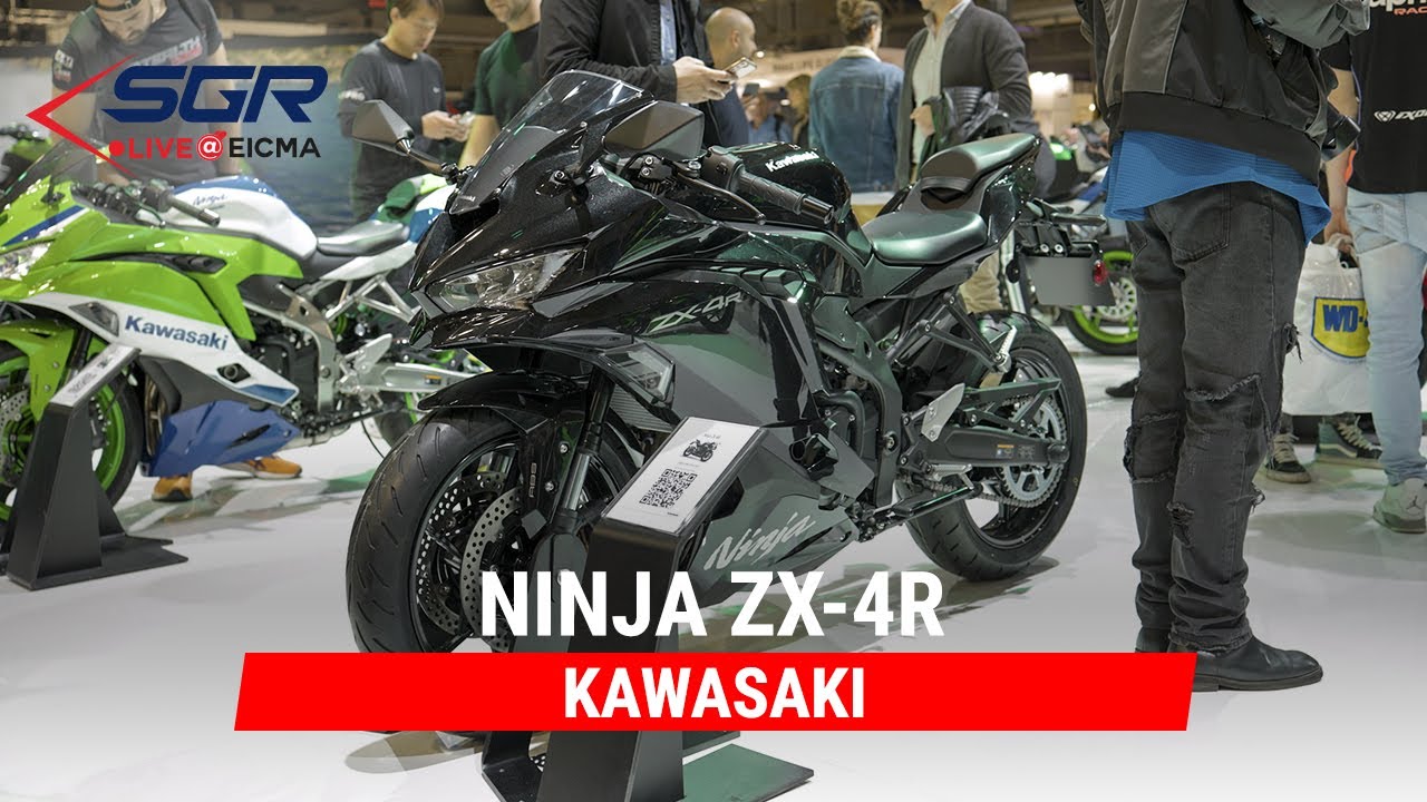 EICMA 2023 con SGR: Kawasaki Ninja ZX-4R - YouTube
