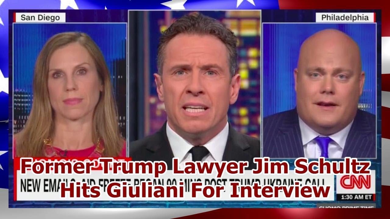 Former Trump Lawyer Jim Schultz Hits Giuliani For Interview - YouTube