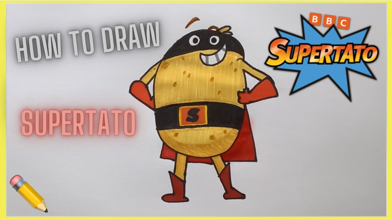 How to draw Supertato ️ - YouTube
