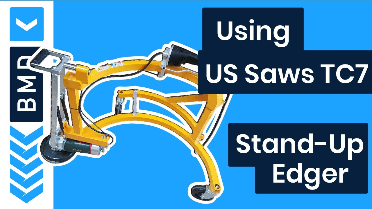Using the US Saws TC7 Stand-Up Edger - YouTube