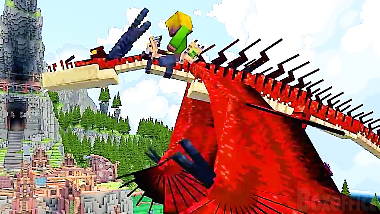 MINECRAFT: DRAGONS Trailer (2021) Dreamworks - YouTube