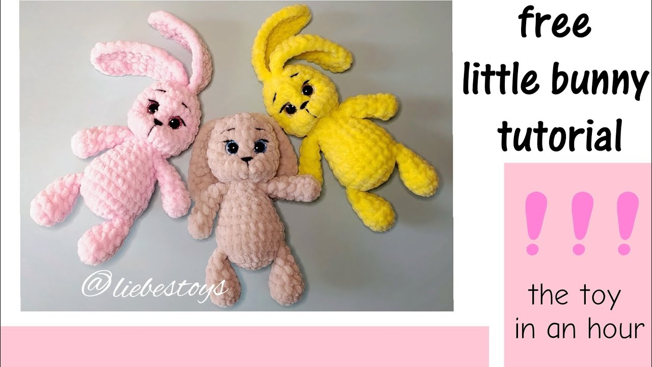 Free little bunny crochet pattern, the toy in an hour, how to crochet ...