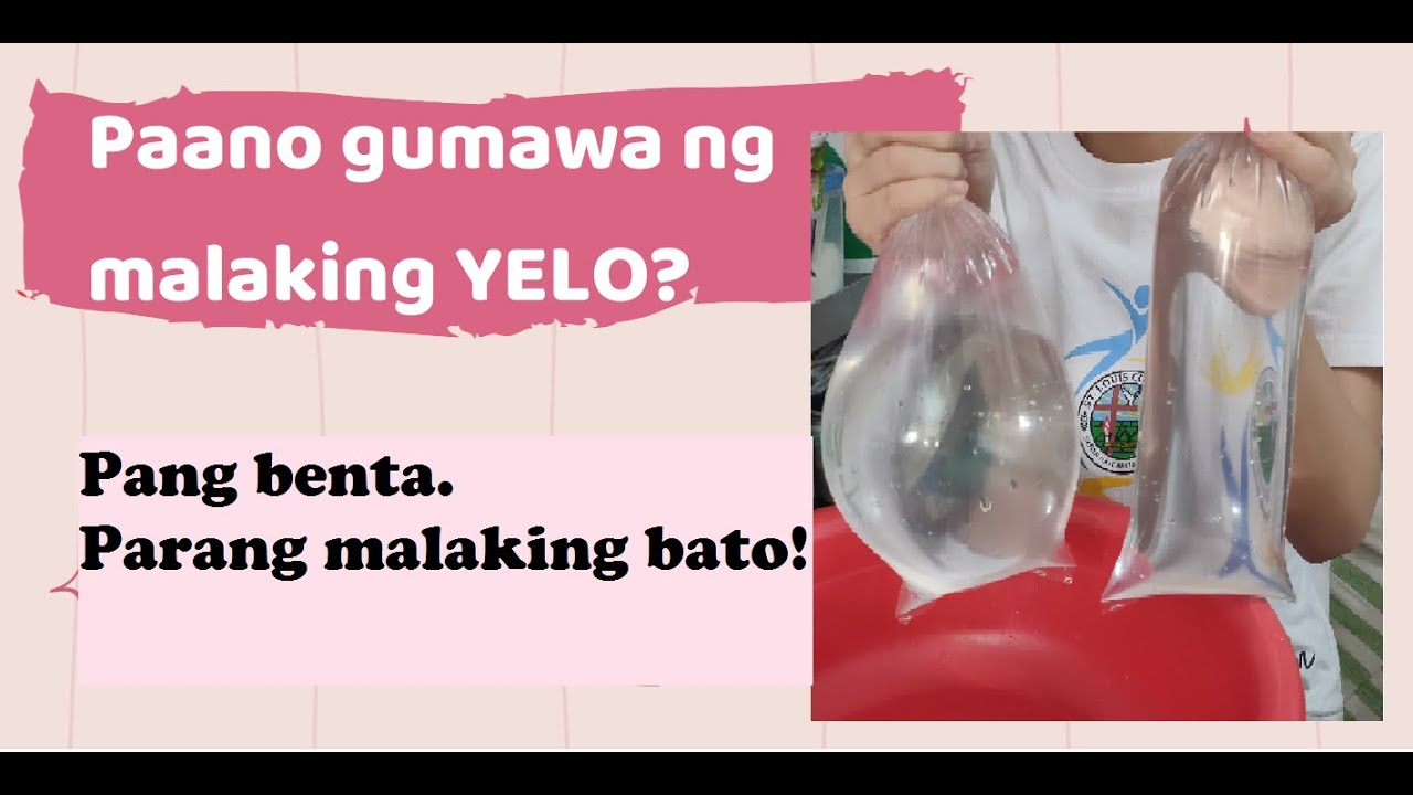 PAANO GUMAWA NG MALAKING YELO? - YouTube