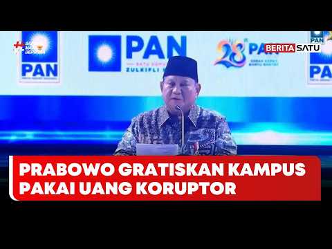 Gebrakan Prabowo! Mau Gratiskan Seluruh Sekolah & Kampus Negeri Pakai Duit Koruptor #Beritasatu