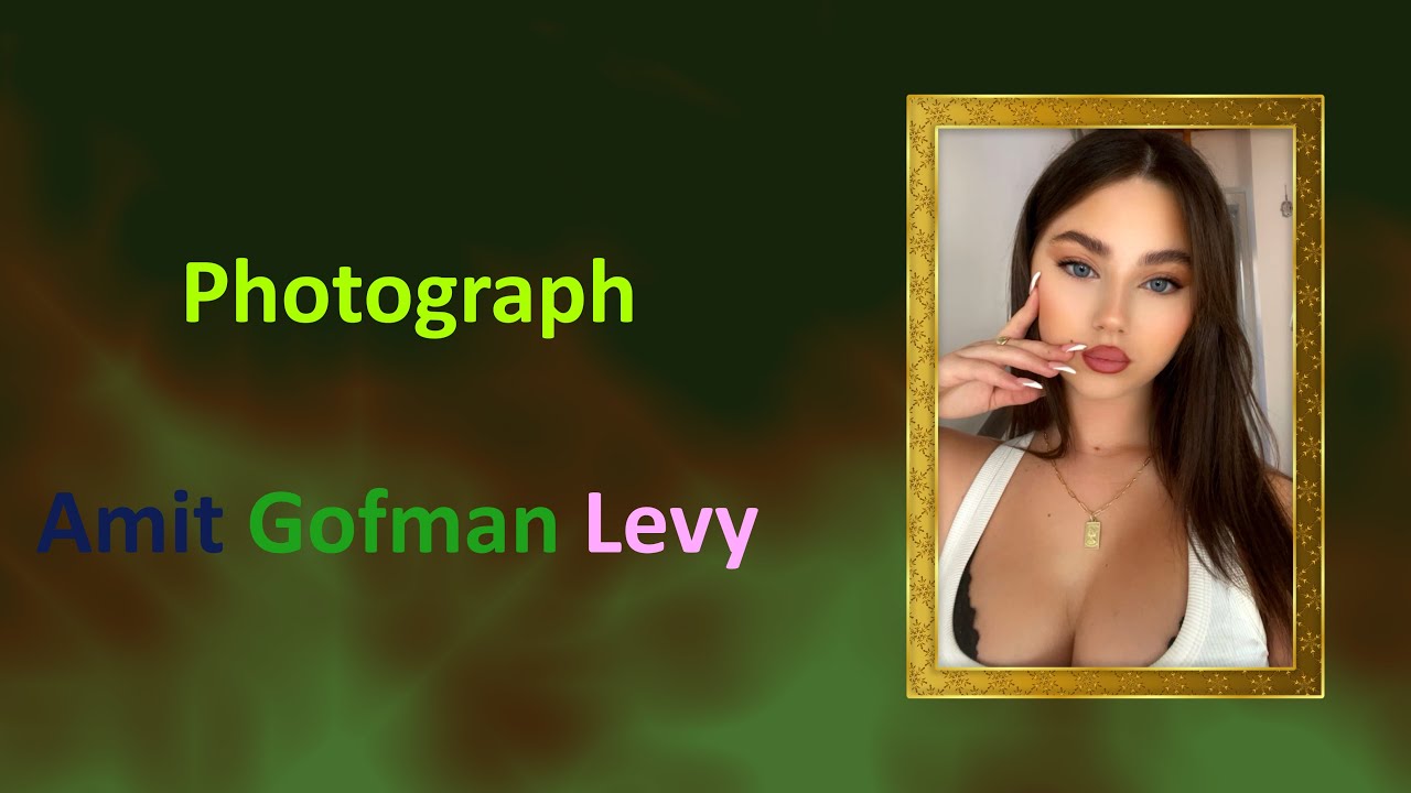 Amit Gofman Levy - Photograph - YouTube