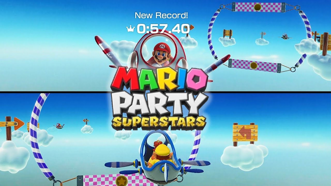 Mario Party Superstars Minigame - Sky Pilots - YouTube