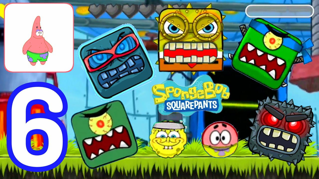 Red Ball 4 Bob Esponja 3-(Gameplay 6)-Todos Los Jefes -All Bosses ...